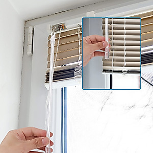 Grevosea 2 Pieces Blind Wand for Window Blinds, Vertical Blinds Replacement Stick Clear Plastic Blind Opener Stick Blind Stick with Hooks and Grips Rod for Vertical & Wood & Cordless Blinds 12 Inches