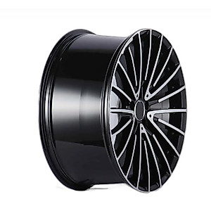 New 22x9.0 Wheel Rim AMG Style Black Machined Face Compatible With Mercedes Benz 5x112 30mm CB66.56 (One Wheel)