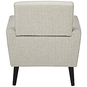 Christopher Knight Home Sienna Mid-Century Modern Fabric Club Chair, Beige 29.5D x 31.1W x 34.5H Inch