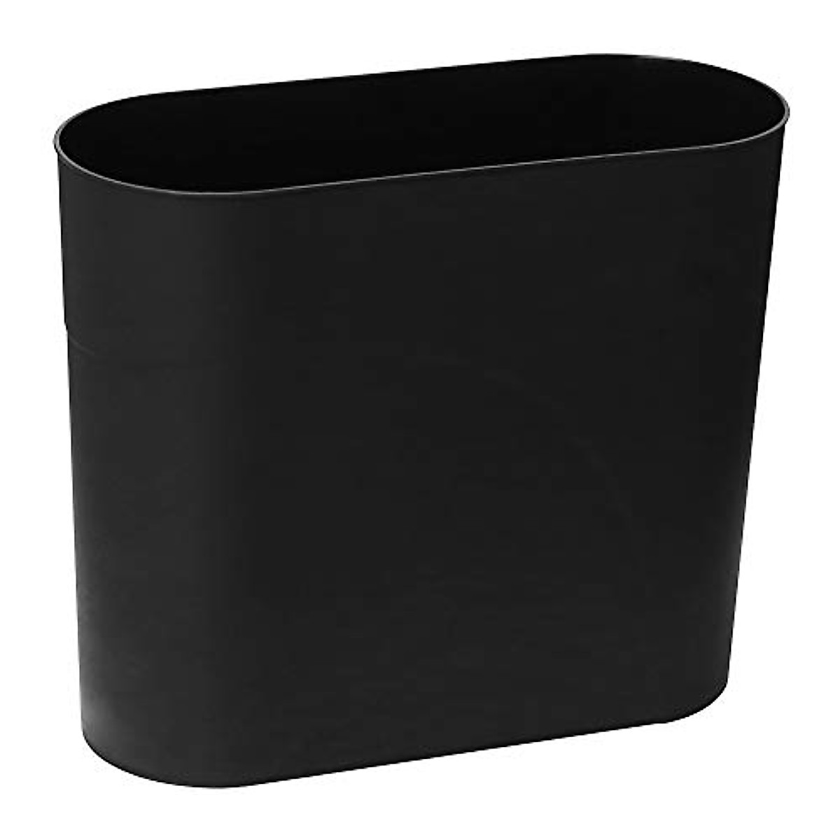 HMQCI Plastic Rectangular Small Trash Can Wastebasket, 3 Gallons, Garbage Container Bin (Black, 5.9"/12.6"/10.6")