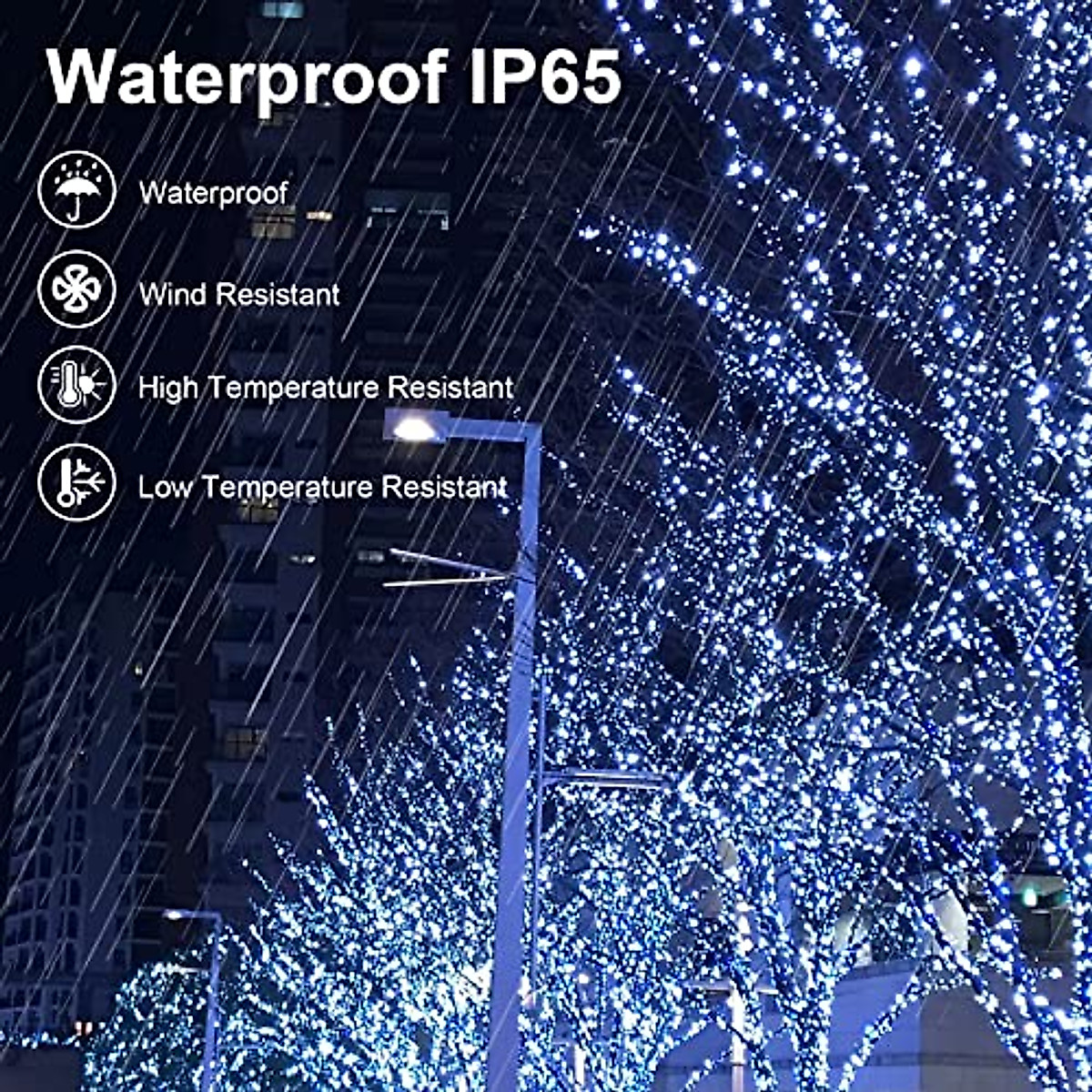 Solar String Light Outdoor 8 Lighting Modes 72FT 200 LED Solar Powered Christmas Lights Outdoor Waterproof Fairy String LightsTwinkle Lights for Christmas, Garden, Patio, Christmas Tree, Party (White)