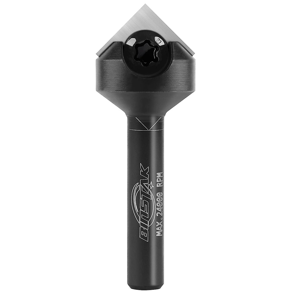 BINSTAK 90 Degree V Groove Router Bit 1/4 Inch Shank, Carbide Insert Wood CNC Router Bits for Woodworking Engraving Carving