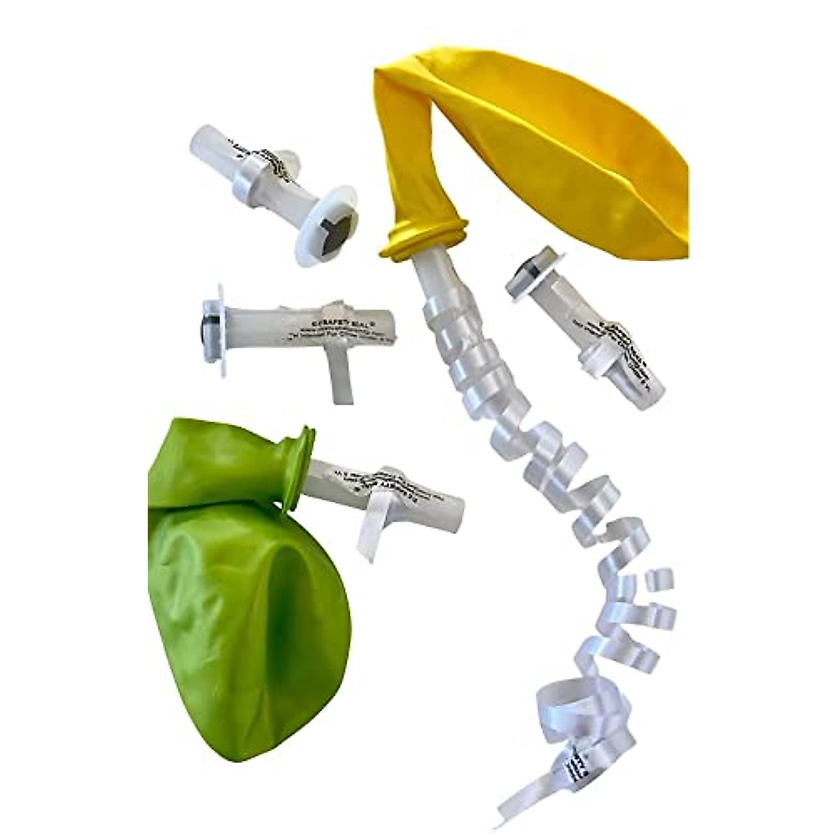 Big Barrel E-Z Safety Seal Balloon Valves - Quickly Seals Latex Balloons - 25 Ct