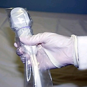 Ultrasound Probe Cover, Transducer Disposable Clear Latex-Free Sterile Protector, 5" x 48", Packaging Individual, 50 Pcs