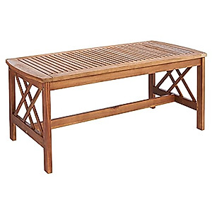 SAFAVIEH Outdoor Collection Fontana Natural/ Beige 4-Piece Conversation Patio Set with Cushions