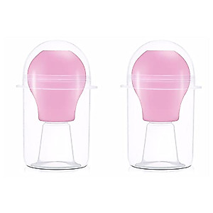 Artibetter 2Pcs Nipple Corrector Suction Enlarger Sucker Corrector for Breastfeeding Inverted Flat Nipples Aspirator Puller Pink