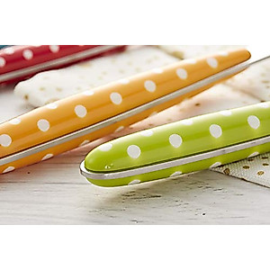 ANNOVA 24PCS Flatware Set - Stainless Steel Silverware/Cutlery with Color Handles - 6 x Dinner Forks, 6 x Dinner Knives, 6 x Dinner Spoons, 6 x Dessert Spoons - Service for 6 (Mix Color)