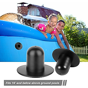 Swimming Pool Pump Strainer Hole Plug for INTEX Pools Ground Swimming Plug Wall Plug Stopper (4)