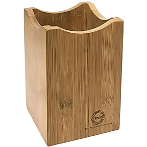 Bamboo Utensil Holder or Caddy for Kitchen Tools. Perfect Organizer for Stainless Steel, Ceramic, or Bamboo Spatulas, Spoons, and Flatware. Quality Home Collection