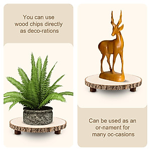 Wood Cake Stand, 10-11 Inch Wood Slice With Legs, Rustic Cake Stand, Wood Slice Cake Stand, for Wedding Table Centerpieces, Woodlandthemed Parties, Event, Birthday Party