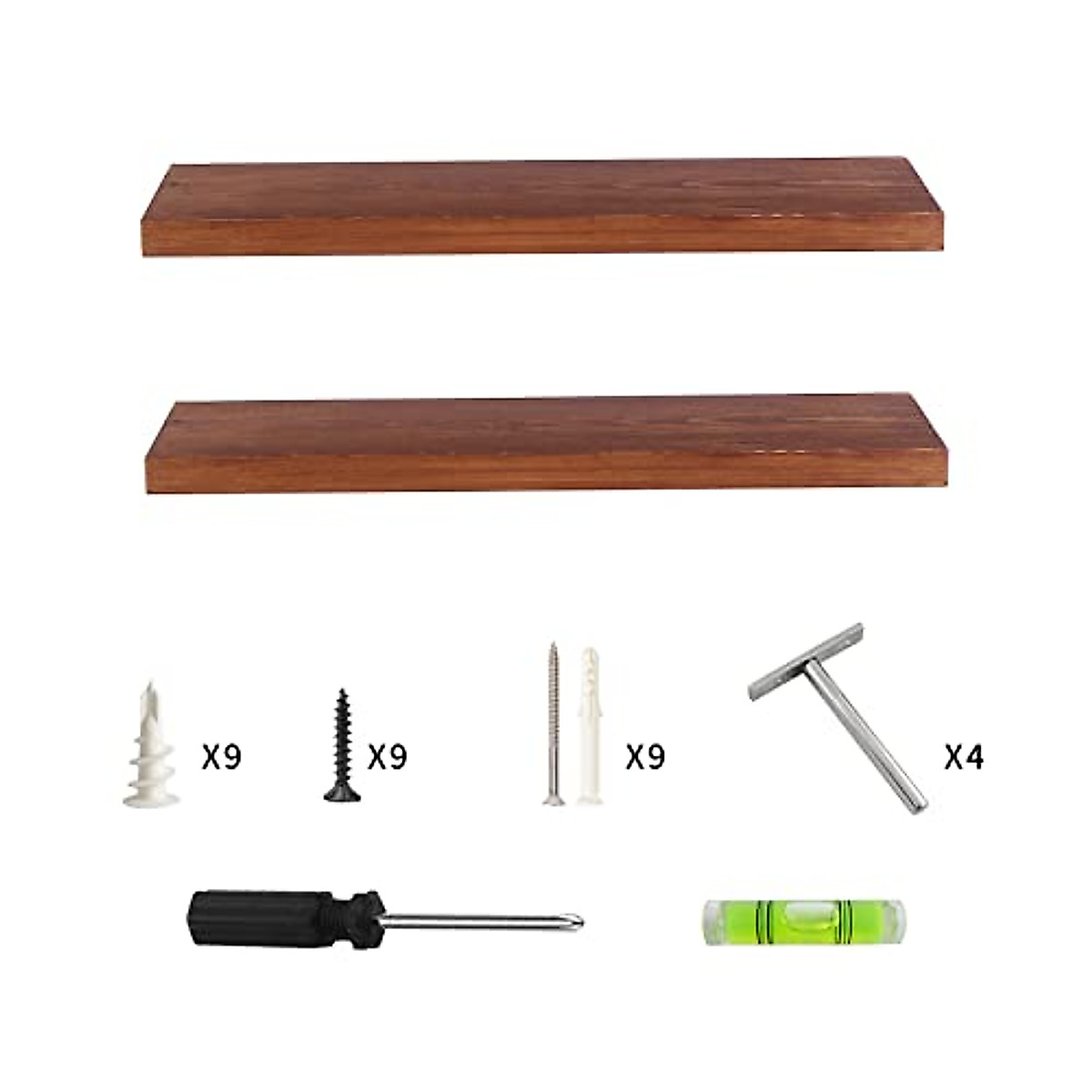 Floating Shelf ,Wall Shelf,Decor Wall Mounted Shelves ,Hanging Shelf Set for Bathroom Kitchen Living ,Kitchen,Room Bedroom Storage