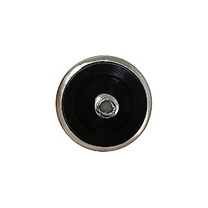 Shepherd Hardware 9451 1-1/4-Inch Threaded Stem Furniture Glides, 1/4-Inch Stem Diameter, Metal Base with Rubber Cushion, 4-Pack,Silver