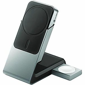 ALOGIC Matrix 3-in-1 Universal Magnetic Charging Dock with Apple Watch Charger for iPhone 15 Pro Max, 15 Pro, 15 Plus, 15, 14,13, 12, Apple Watch, Airpods Pro for Apple Devices - Black
