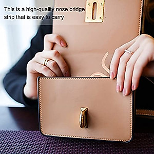 EXCEART Anti- Fog Nose Bridge Pads Strip Self- Adhesive Face Inner Support Frame Eyeglasses Nose Pads Plastic Seal Nose Cushion Holder Eyeglasses Strip