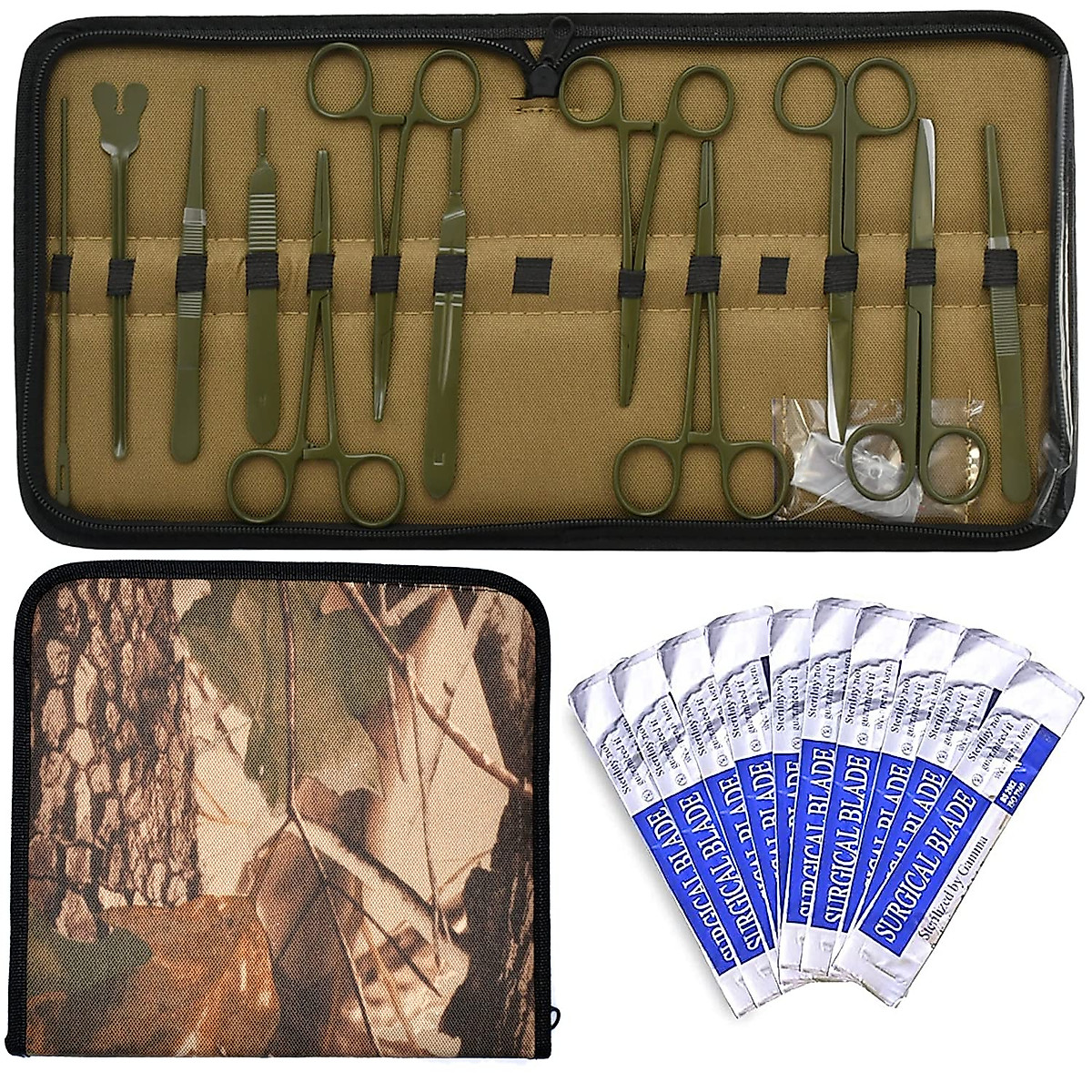 MuskalMed Advanced Dissection Kit - 24 Pieces Total. High Grade Stainless Steel Instruments Perfect for Anatomy, Biology, Botany, Veterinary and Medical Students 11 Bonus Scalpel MLT-03