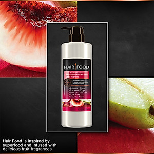 Hair Food Sulfate Free Color Protect Shampoo with White Nectarine & Pear Fragrance, 17.9 Fluid Ounce