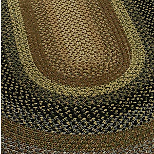 SAFAVIEH Braided Collection 5' x 8' Oval Multi BRD308A Handmade Country Cottage Reversible Area Rug