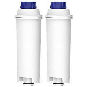 AQUACREST TÜV SÜD Certified Coffee Water Filter, Replacement for De'Longhi 5513292811, DLS C002, CFL-950, SER3017, ECAM/ETAM Series, EC680, BCO420 (Pack of 2, Packing may vary)