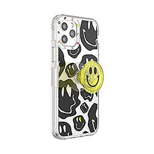 PopSockets iPhone 12/12 Pro Case with Repositionable Slide Grip and Compatible with MagSafe - All Smiles