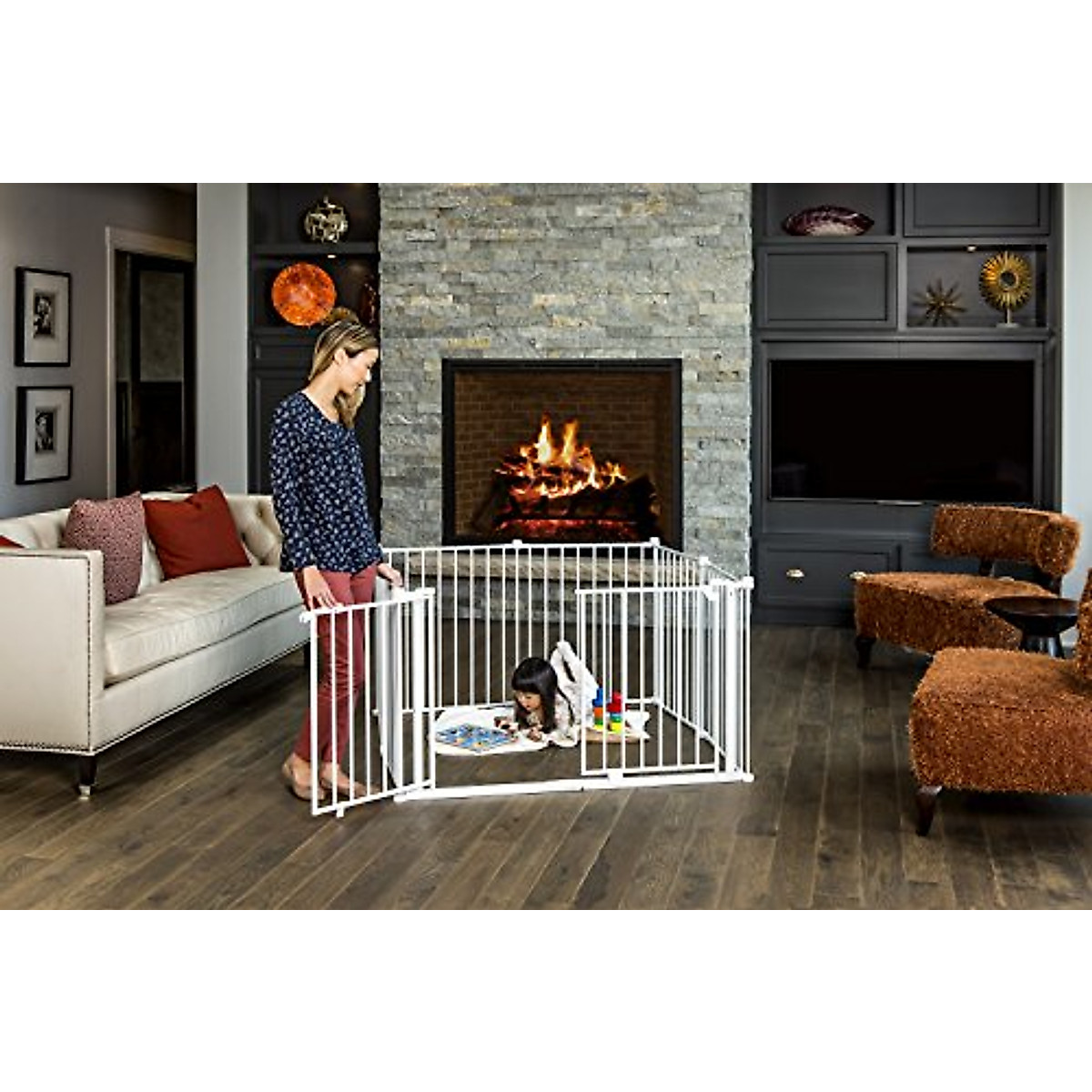 Regalo 192-Inch Double Door Super Wide Adjustable Baby Gate and Play Yard, 4-In-1, Bonus Kit, Includes -192 x 1.5 x 28 inches; 24 Pounds(pack of 1)