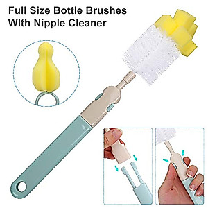 Baby Bottle Drying Rack for Travel, GearRoot Dryer Holder for Bottles, Teats, Cups, Pump Part, Portable Drying Rack for Working Mom, Visit Families, Friends or Camping with Baby