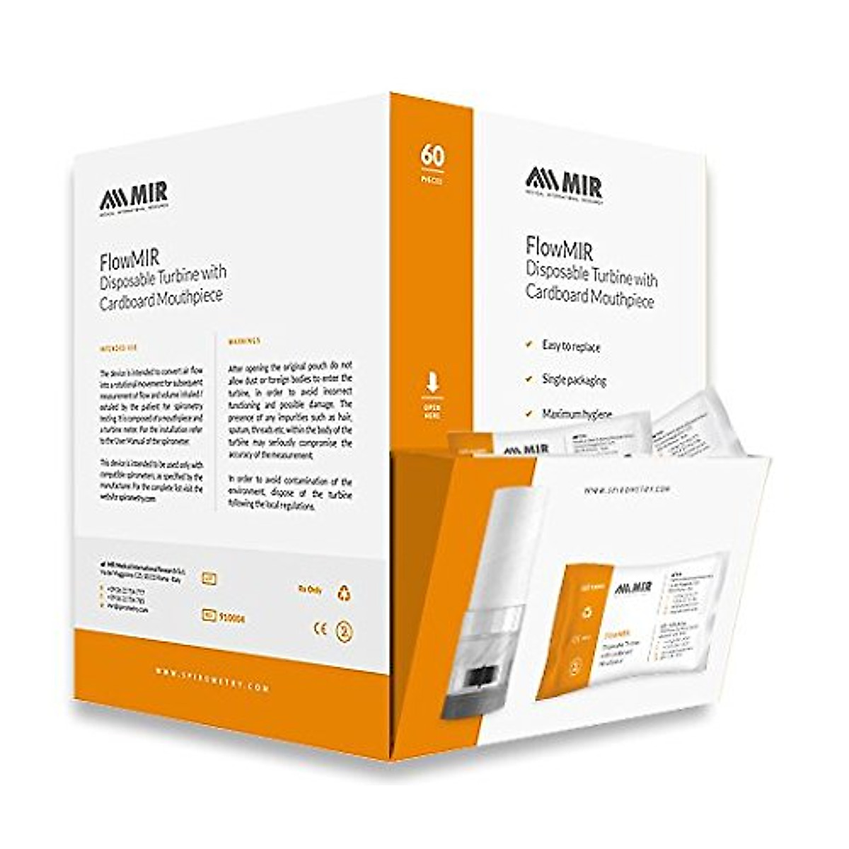 Medical International Research, FlowMIR Disposable Turbines, 910004, Disposable Turbines, 60