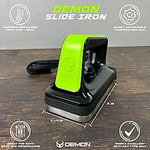 DEMON UNITED Snow Ready Ski Tuning Kit & Snowboard Tuning Kit with Iron- Includes 1.06 LBS of Wax - Good for Over 20 Ski or Snowboard Tune Ups