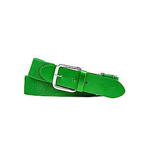Mizuno Classic Elastic Baseball/Softball Belt , Youth One Size Fits All, Kelly Green