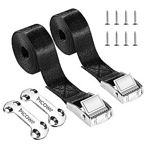 Picowe Cooler Tie Down Kit, Cooler Tie Down Straps, Cam Buckle Lashing Straps for YETI Coolers for RTIC Coolers