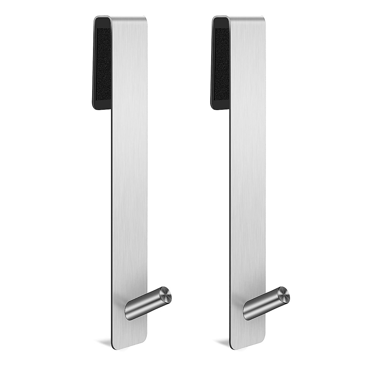 qingzhi Extended Shower Door Hooks. Towel Hooks. Over The Door Hooks(7-Inch). Suit for Frameless Glass Shower Door 0.39inches Stainless Steel 2-Pack(Silver)