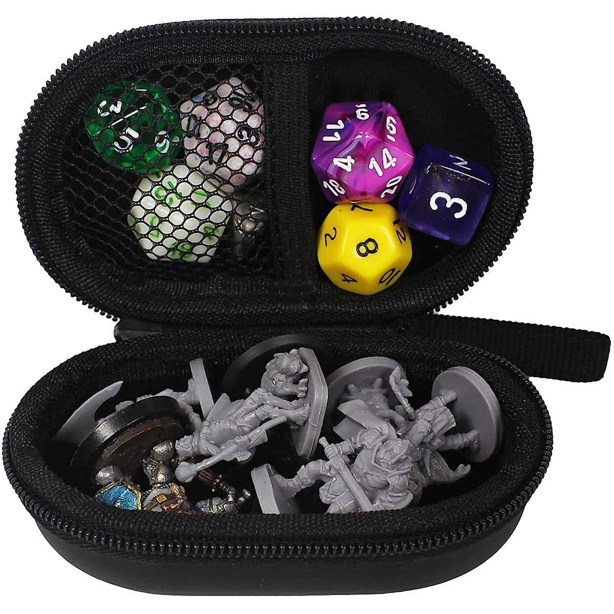 TUDIA EVA Small Empty Hard Dice Case for Board Games, Card Games, Dungeons & Dragons, RPG Table Games (Small) [Case ONLY, Dices NOT included]