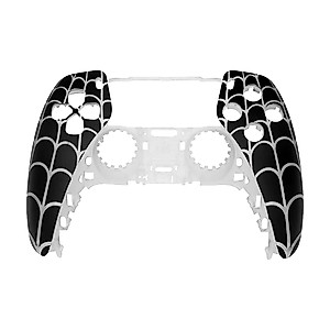 Touchpad Front Housing Shell for for PS5 Controller DIY Shell Custom Touch Pad Cover Spider Pattern Faceplate BDM-020