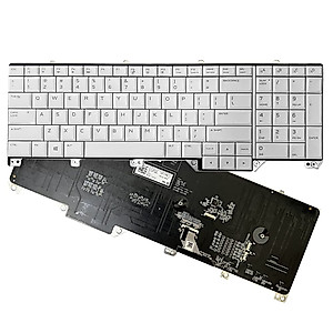Huasheng Suda RGB Backlit Keyboard US Replacement for DELL Alienware 17 R5 51M 062W10 62W10 ， PK132F11B00 NSK-EYBBC