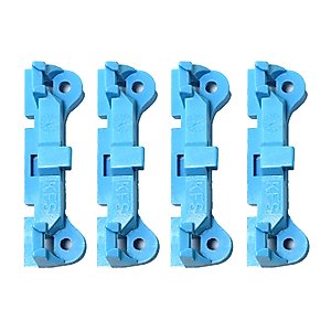 RLECS 4pcs Plastic CPU Fan Retainer Bracket Base Parts for AM2 AM3 FM1/2/2+/3 for PC Heat Sink Cooling Fan Mounting, Blue