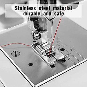 2 Pieces Sewing Machine Presser Foot Straight Stitch Foot Universal General Purpose Zig Zag Foot for Most Sewing Machines Domestic Low Shank Sewing Machines (2 Pieces)