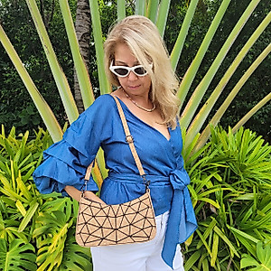 Cork Culture Cork Crossbody bag Shoulder Bag Vegan Sustainable Natural gift durable lightweight,Beige