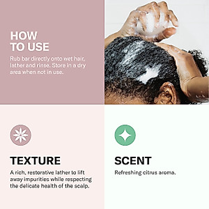 ODACITE Odacité Shampoo Bar for Hair Care - Argan & Coconut 552M Natural Soap Bar - Cleansing Shampoo to Hydrate & Moisturize Skin 3.7Oz