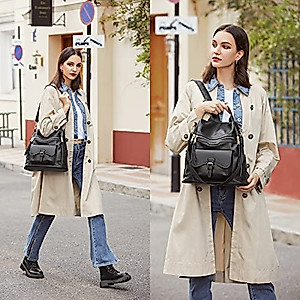 RICH LEAF Women Fashion Backpack Purse Convertible Shoulder Satchel Handbags for Women Travel Backpack Anti Theft Ladies Casual Leather Backpack Waterproof Multipurpose Design