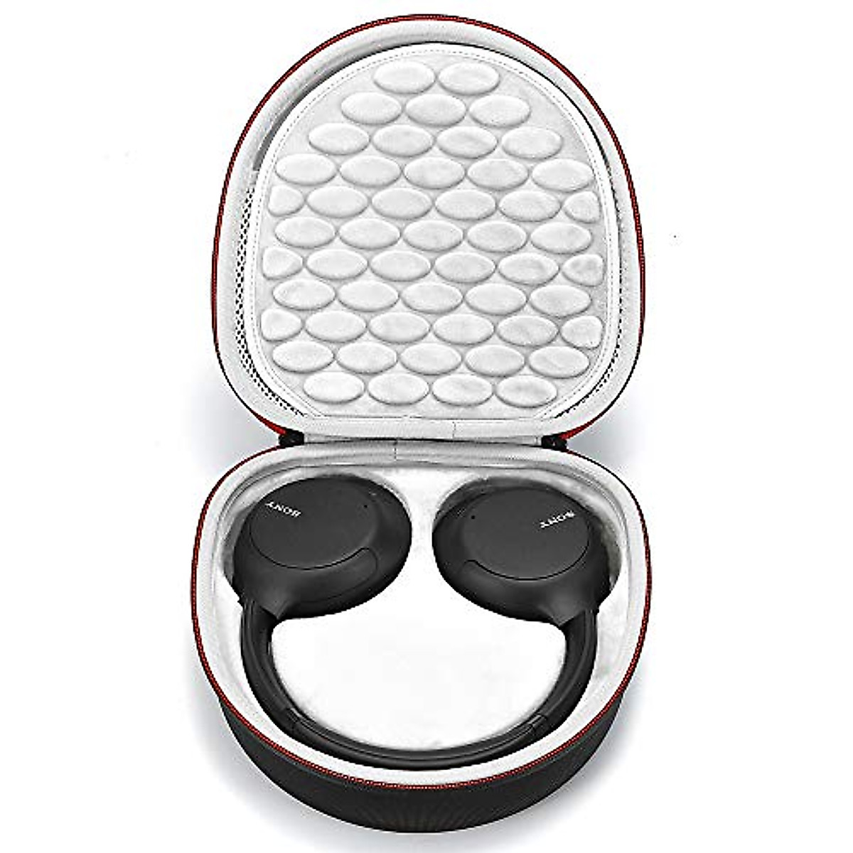 Hard Case for Sony WH-CH700N/Sony WH-CH710N Wireless Noise Cancelling Headphones, Travel Carrying Storage Bag - Black+Gray