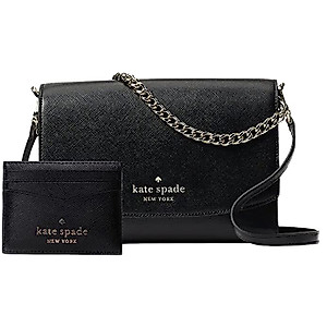 Kate Spade Carson Convertible Crossbody Handbag With Card Case (Black)