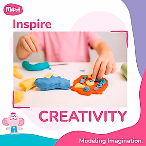 MODOH Plasticine Oil Based Modeling Clay, Non Hardening Reusable Clay, Non Toxic No Bake Professional Oil Base Sulfur Free Sculpting Clay (Assorted Colors Regular, 1 Lbs)