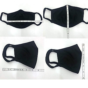 VVUPIC 6-Pack Unisex Washable Reusable Cover - Triple Layer Cover for Dust Particle & Droplet Protection - Dust Warm outdoor Cover Black - Ship From USA