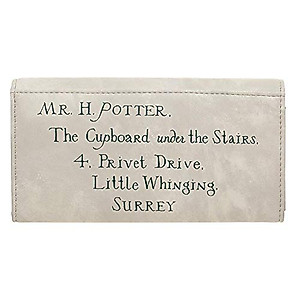 Hogwarts Letter w/Crest Seal One Size Fits Most Faux Leather Wallet