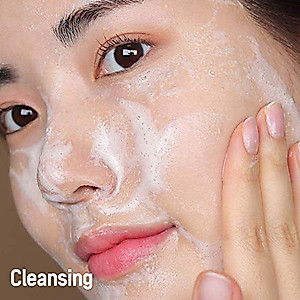9 wishes Rice Foaming Cleanser 4.0Fl. Oz, 120ml (1 Pack) Non-Drying Mineral Face Cleansing - Gentle Exfoliator without Irritation - Rice Bran Extract and Rice Powder - Korean face wash