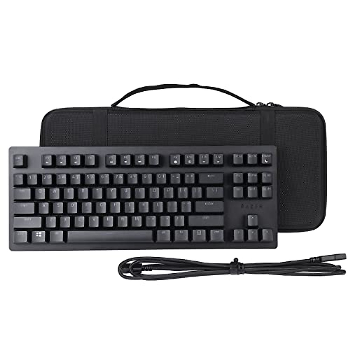 co2CREA Hard Travel Case Replacement for Razer Huntsman Tournament Edition TKL Tenkeyless Gaming Keyboard