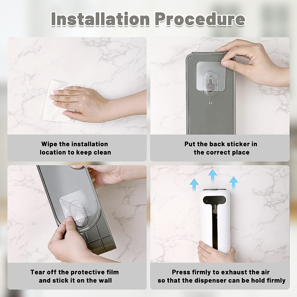 Sumnacon Plastic Bag Holder Wall Mount Grocery Bag Holder with with Adhesive, Lightweight Plastic Bag Holders for Grocery Bags, Practical Plastic Bag Dispenser for Kitchen Pantry Cabinet Closet RV