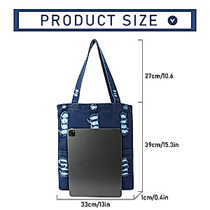 LUI SUI Denim Hobo Tote Bags for Women Retro Jean Shoulder Bag Large Lightweight Casual Canvas Bag