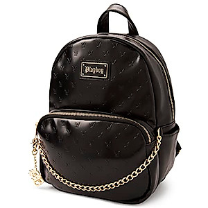 Spencer's Black Embossed Playboy Mini Backpack