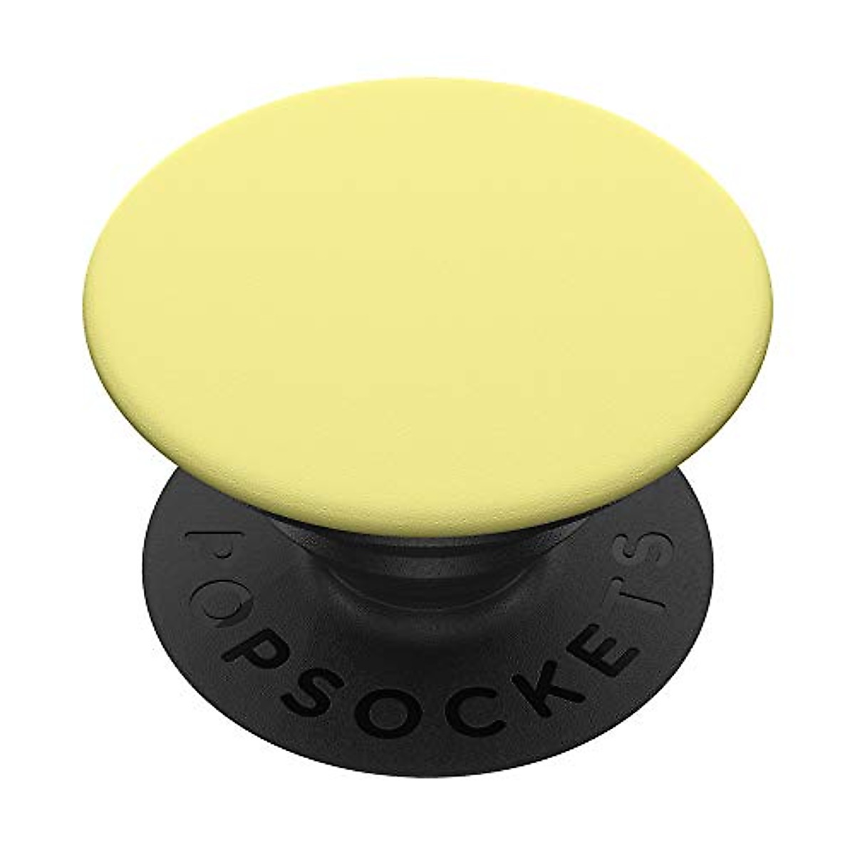 Simple Solid Color Chic Plain Pastel Light Yellow Design PopSockets Swappable PopGrip