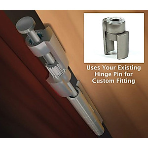 DoorSaver 3 Bumperless Hinge Door Stop 2-Pack in Satin Nickel